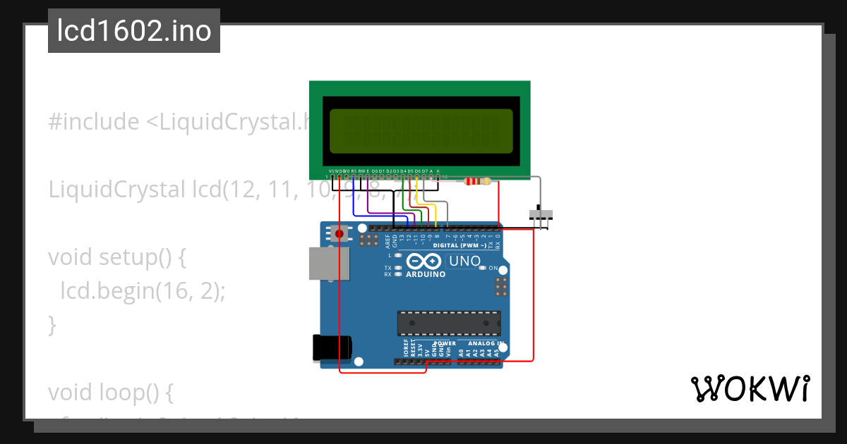 Lcd Berjalan Via Wokwi Esp32 Stm32 Arduino Simulator