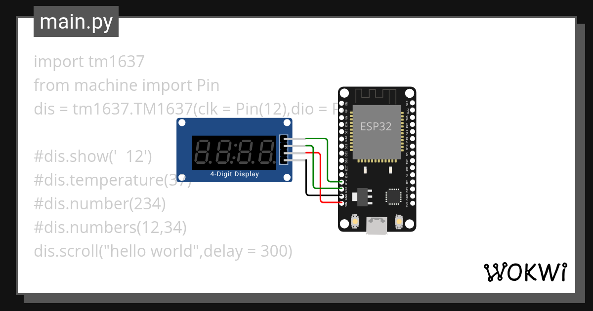 MicroPython Blink ESP32 Copy - Wokwi ESP32, STM32, Arduino Simulator