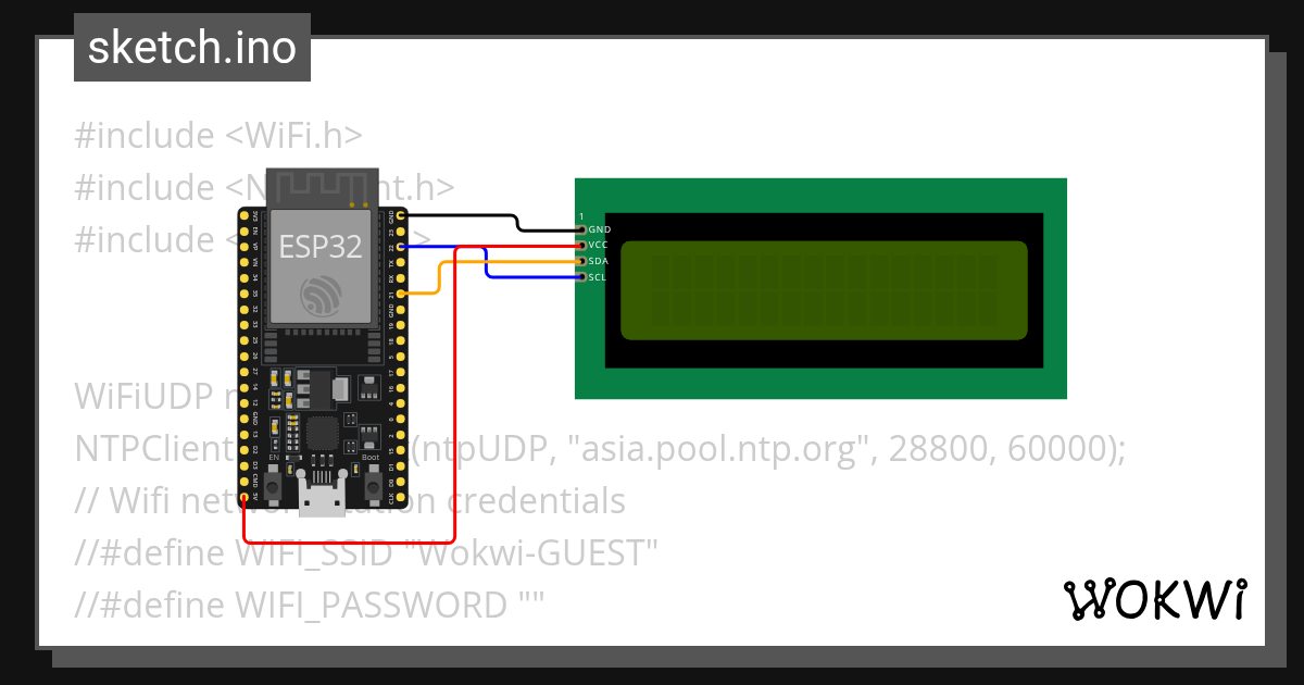 DFN40312_ntp TIME LOCAL - Wokwi ESP32, STM32, Arduino Simulator