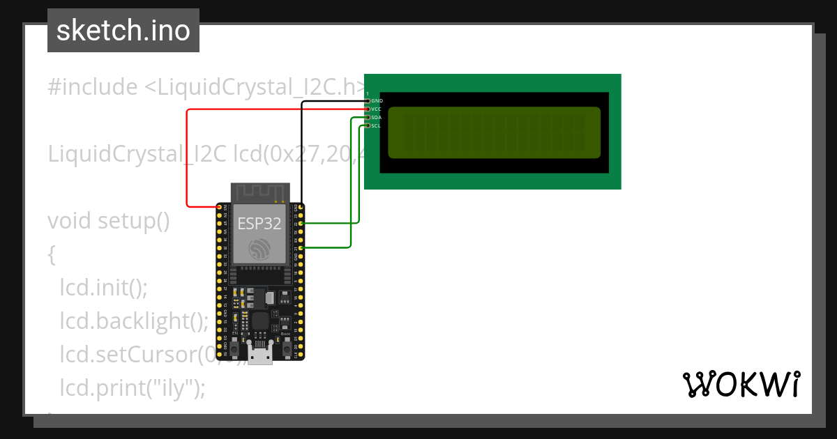 TOPIK 4 (TUGAS 2 LCD) Copy (2) - Wokwi ESP32, STM32, Arduino Simulator