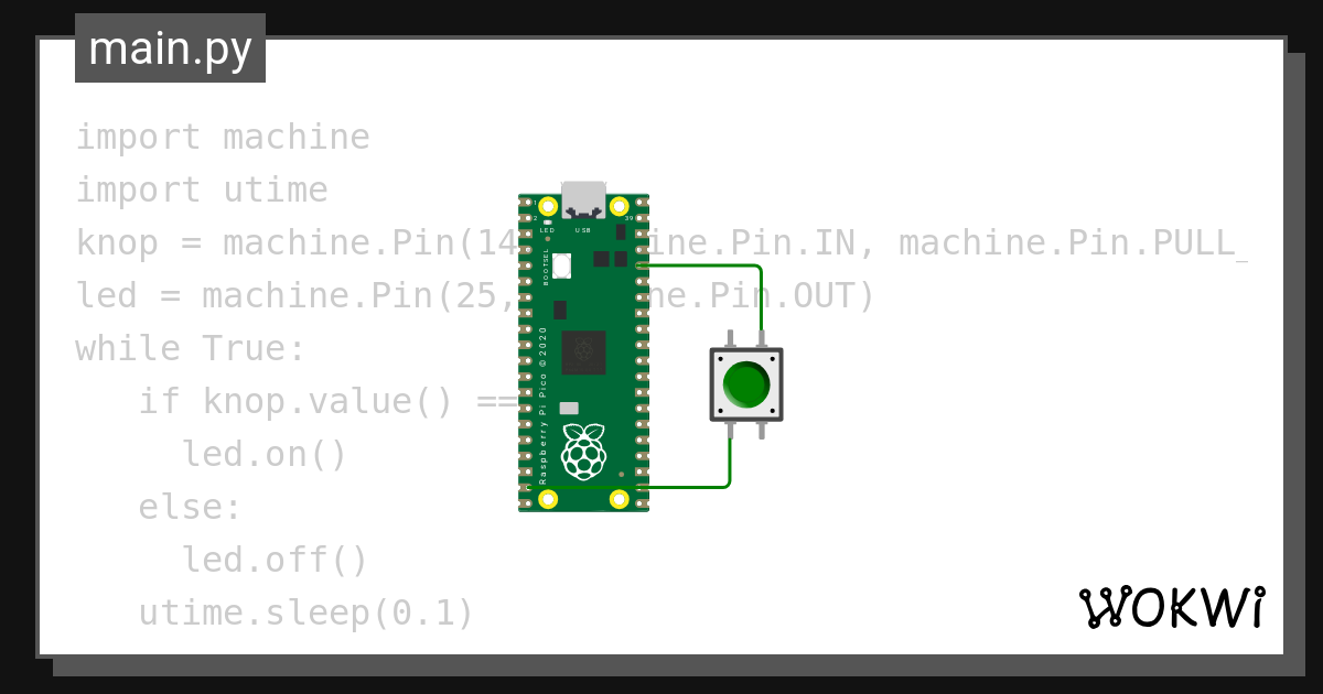 Led Bedienen Met Een Drukknop Wokwi Esp32 Stm32 Arduino Simulator 2457