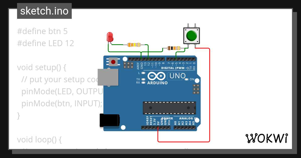 Button Wokwi Esp32 Stm32 Arduino Simulator 4802
