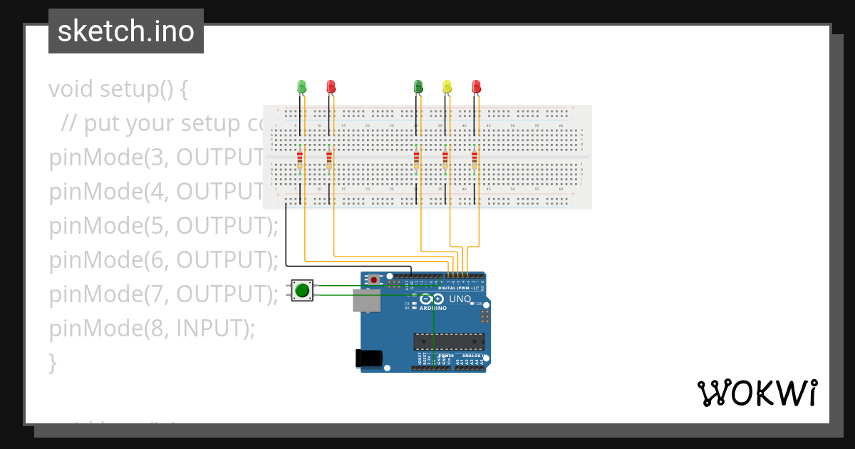 Ampel - Wokwi ESP32, STM32, Arduino Simulator