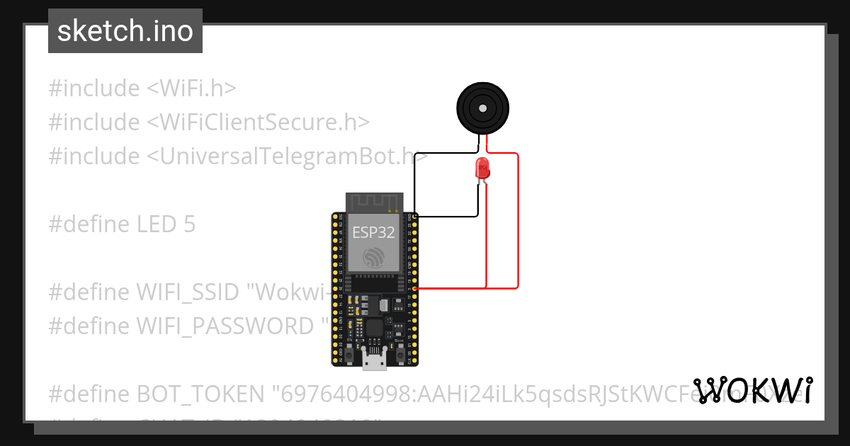 led buzzer - Wokwi ESP32, STM32, Arduino Simulator