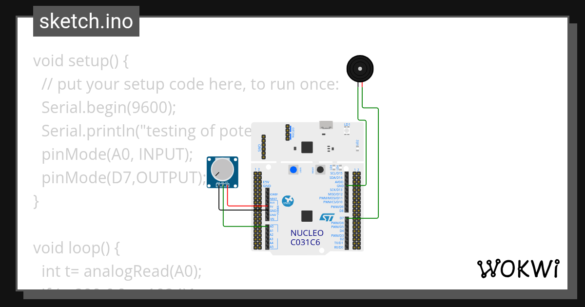 buzzer - Wokwi ESP32, STM32, Arduino Simulator