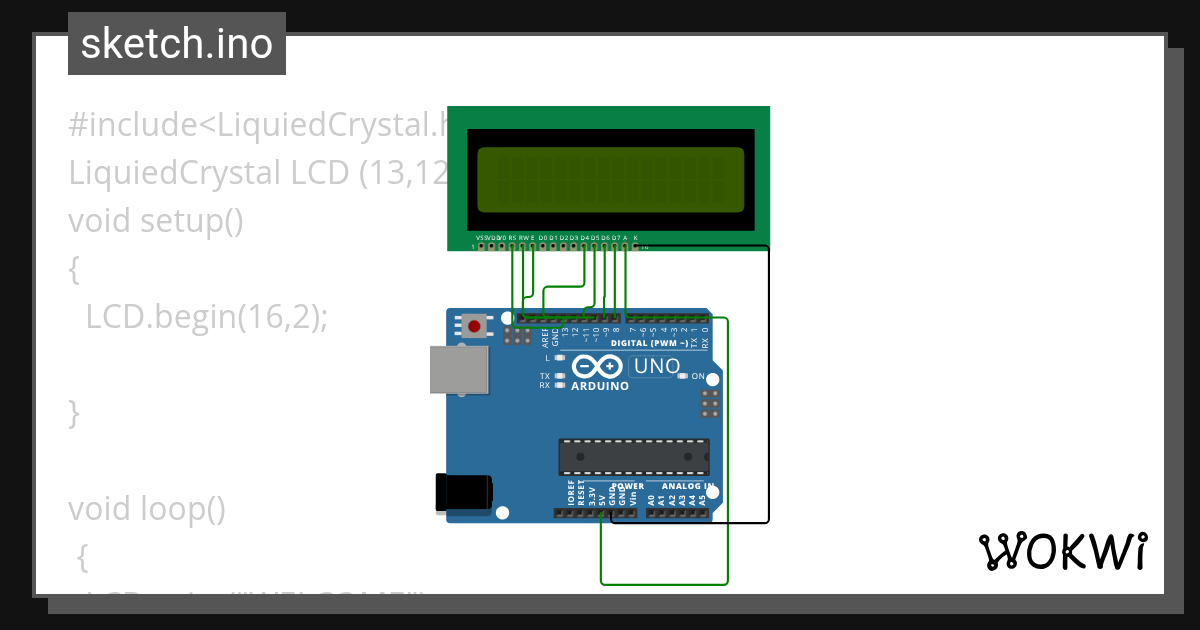 lcd - Wokwi ESP32, STM32, Arduino Simulator