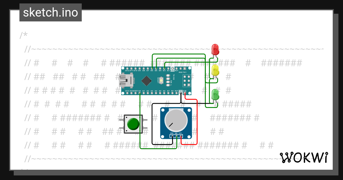 Traffic Light - Wokwi ESP32, STM32, Arduino Simulator