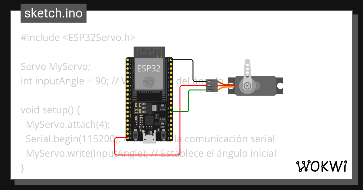 Servoesp32 Wokwi Esp32 Stm32 Arduino Simulator