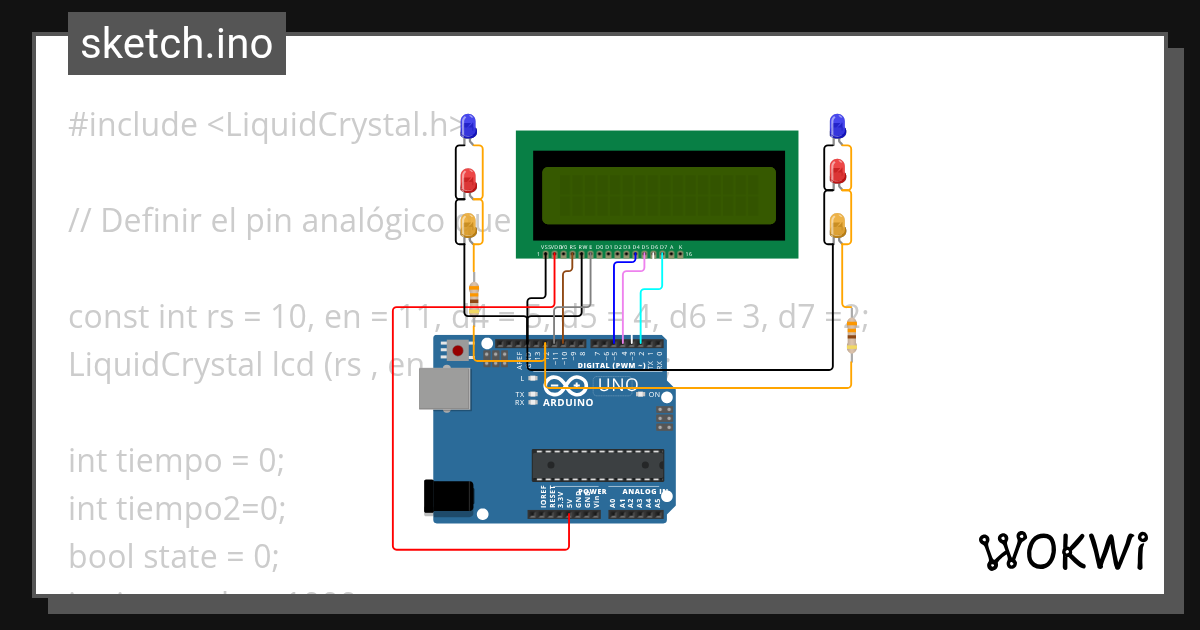 Taller Temporizador EJ.1 Conteo - Wokwi ESP32, STM32, Arduino Simulator