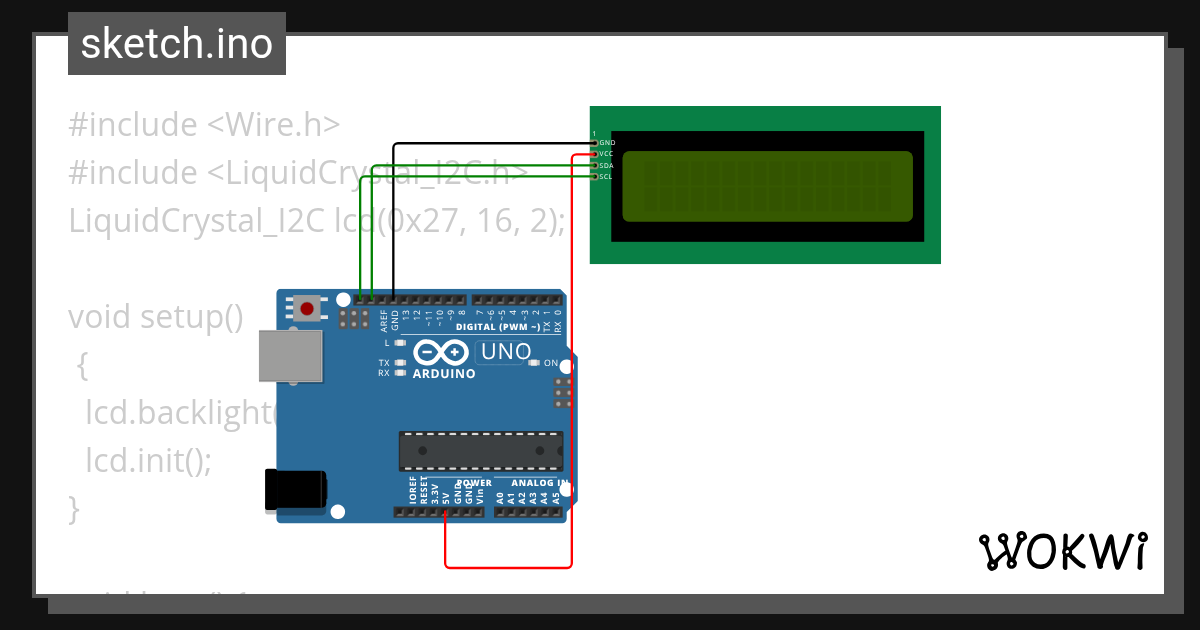 LCD I2C Copy - Wokwi ESP32, STM32, Arduino Simulator LCD I2C Copy - Wokwi ESP32, STM32, Arduino Simulator