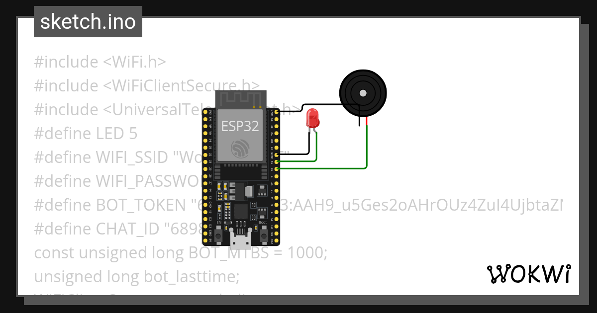 BUZZER - Wokwi ESP32, STM32, Arduino Simulator