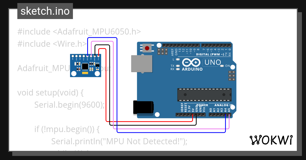 Mpu And Gyro Wokwi Esp32 Stm32 Arduino Simulator 