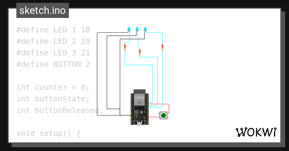 Button 3 Bit Counter Wokwi Esp32 Stm32 Arduino Simulator 2693
