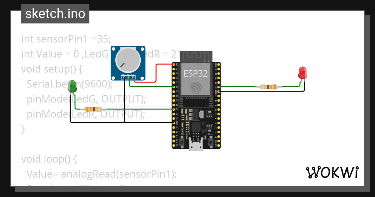Ex 4 - Wokwi ESP32, STM32, Arduino Simulator Ex 4 - Wokwi ESP32, STM32, Arduino Simulator