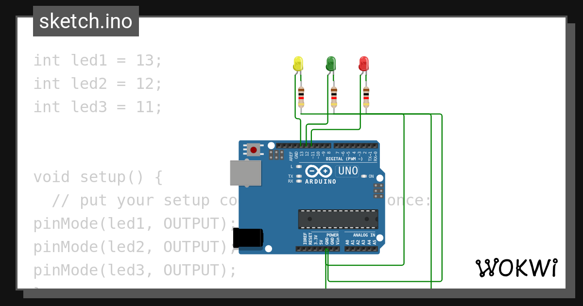 Hamid Tiga Lampu Wokwi Esp32 Stm32 Arduino Simulator 6936