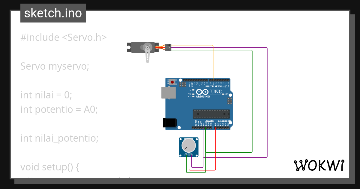 servo motor - Wokwi ESP32, STM32, Arduino Simulator