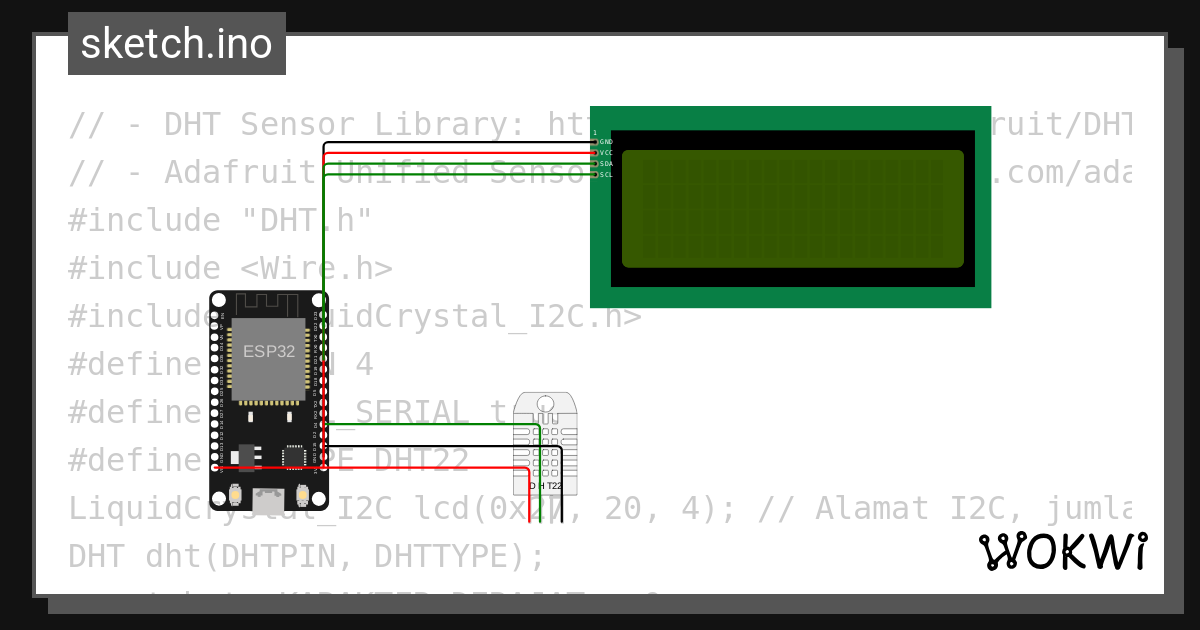Sensor Suhu Wokwi Esp32 Stm32 Arduino Simulator 6160