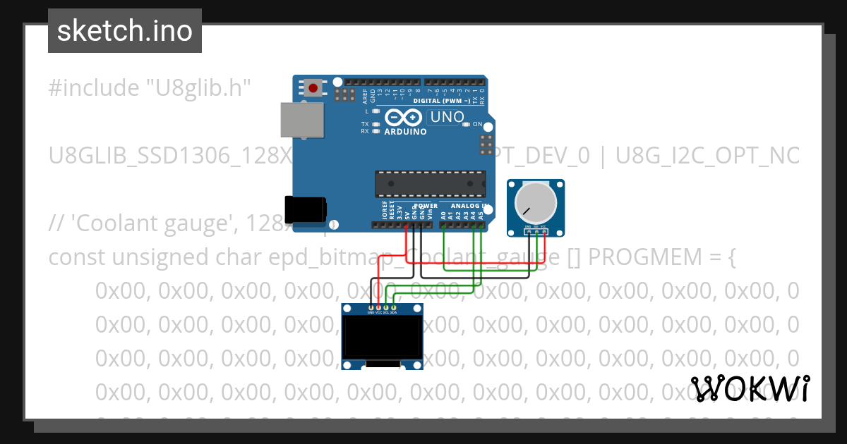 Rolling Graph - Wokwi ESP32, STM32, Arduino Simulator