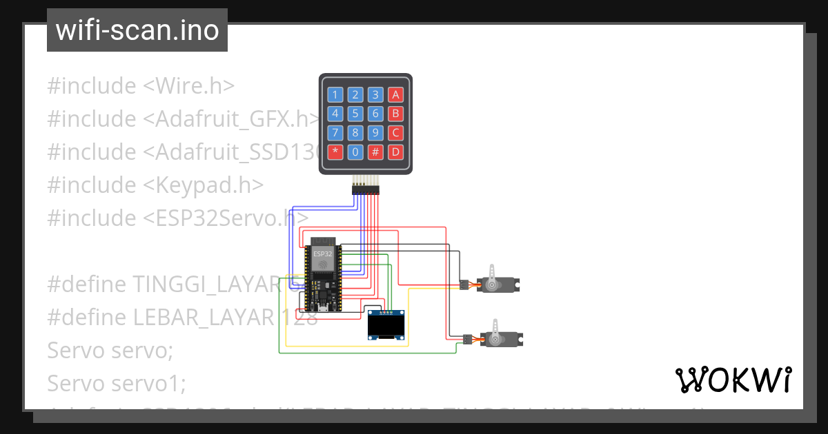Smart Security untuk Locker Barang Copy - Wokwi ESP32, STM32, Arduino Simulator