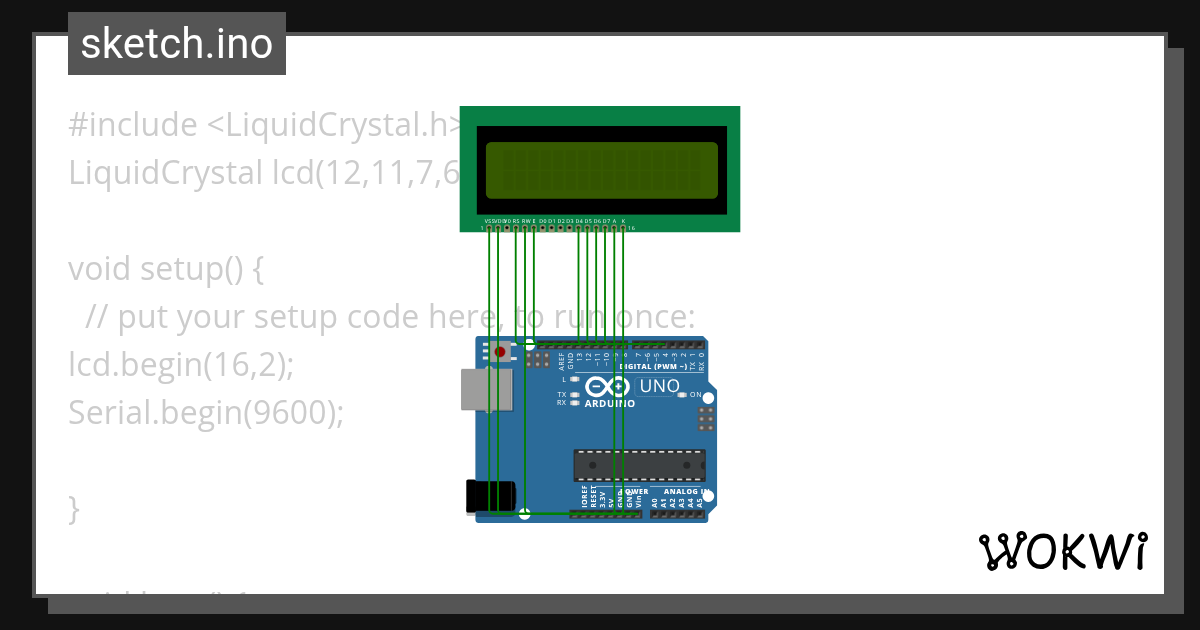 Simple LCD Copy - Wokwi ESP32, STM32, Arduino Simulator Simple LCD Copy - Wokwi ESP32, STM32, Arduino Simulator