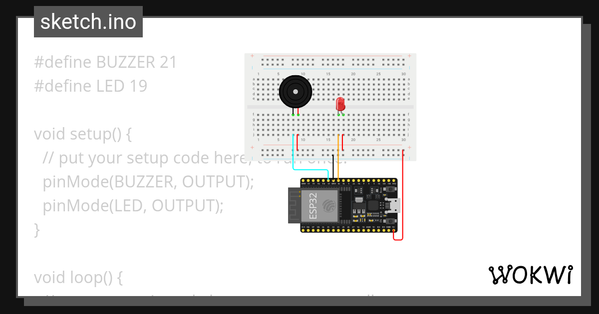 blink.ino - Wokwi ESP32, STM32, Arduino Simulator