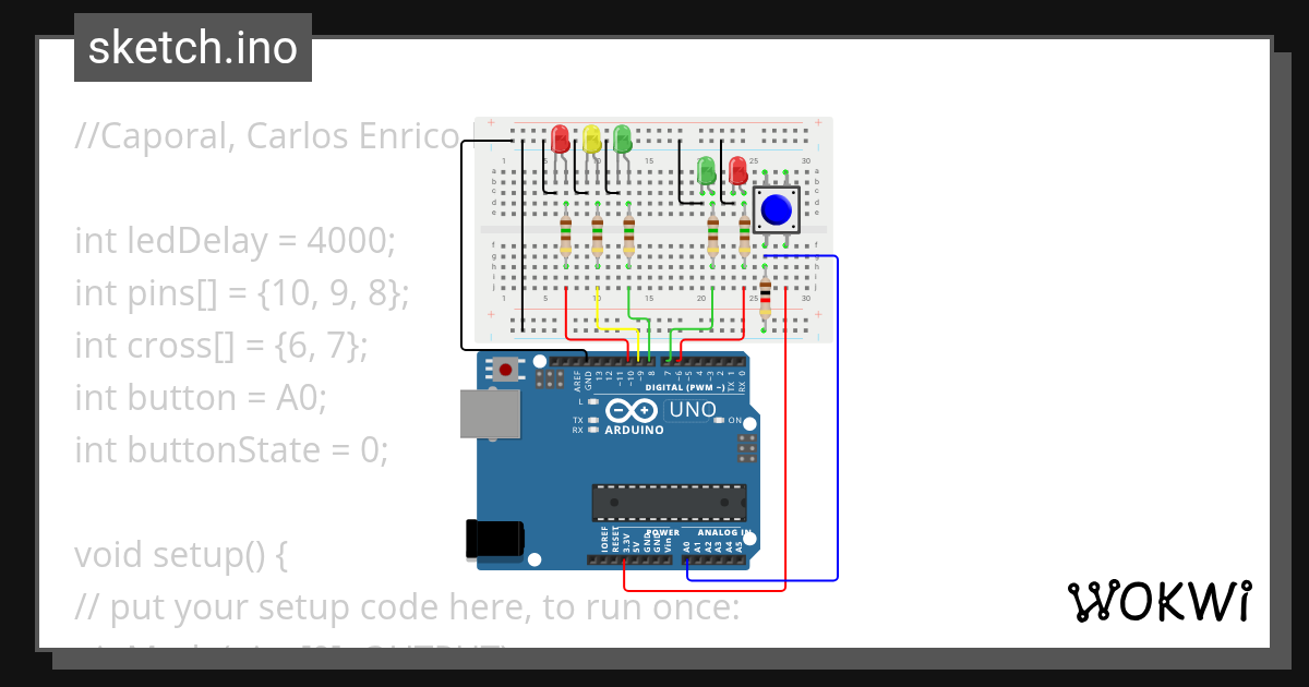 Trafficlights Wokwi Esp32 Stm32 Arduino Simulator 2706