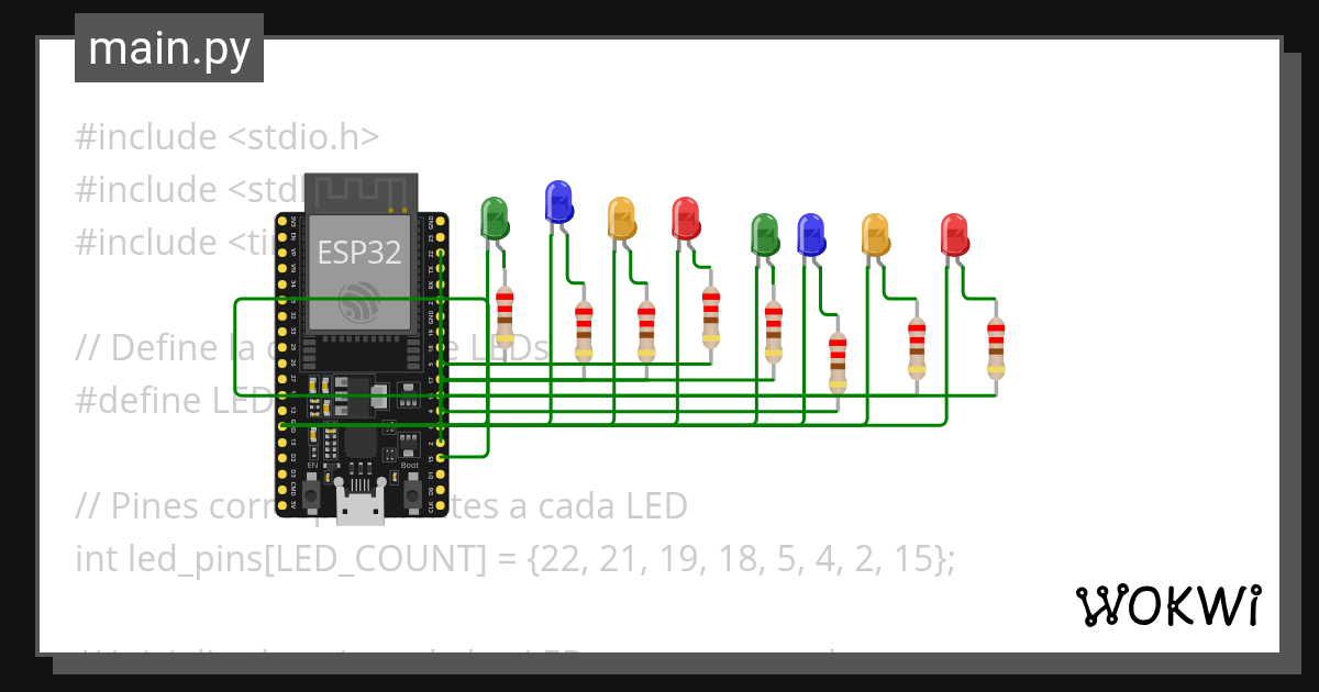 Serie Navideña - Wokwi ESP32, STM32, Arduino Simulator