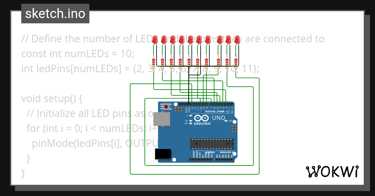 ไฟวิ่ง10 Wokwi Esp32 Stm32 Arduino Simulator 4516