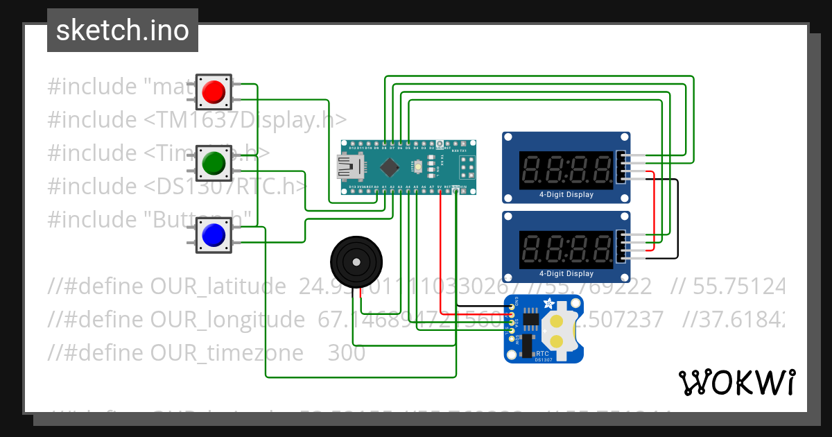 nano_clock_new_method - Wokwi ESP32, STM32, Arduino Simulator
