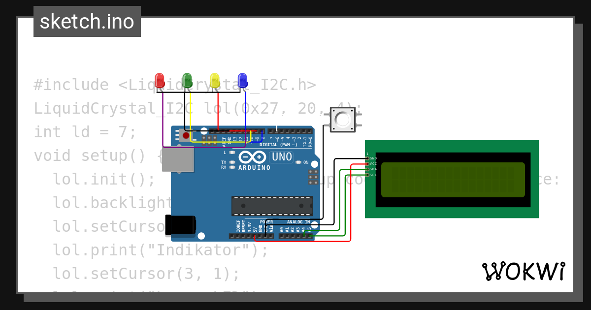 Tugas Lampu Dan Lcd Copy Wokwi Esp32 Stm32 Arduino Simulator 7298