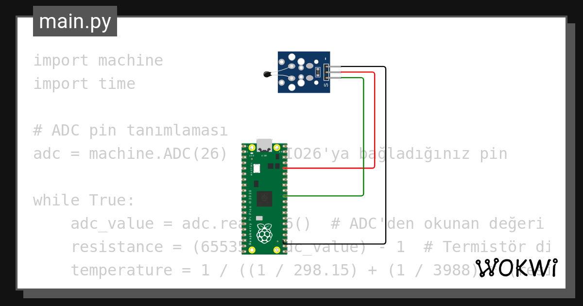 Sıcaklık Sensörü Wokwi Esp32 Stm32 Arduino Simulator 9165