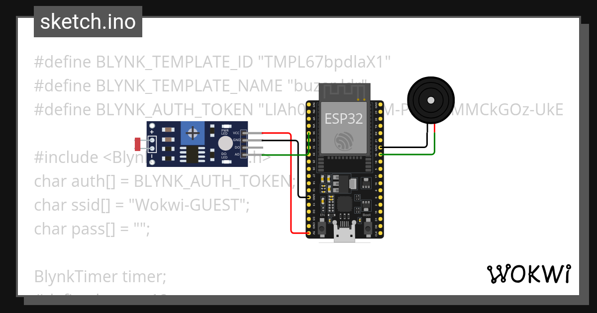 Ldr Buzzer Wokwi Esp32 Stm32 Arduino Simulator