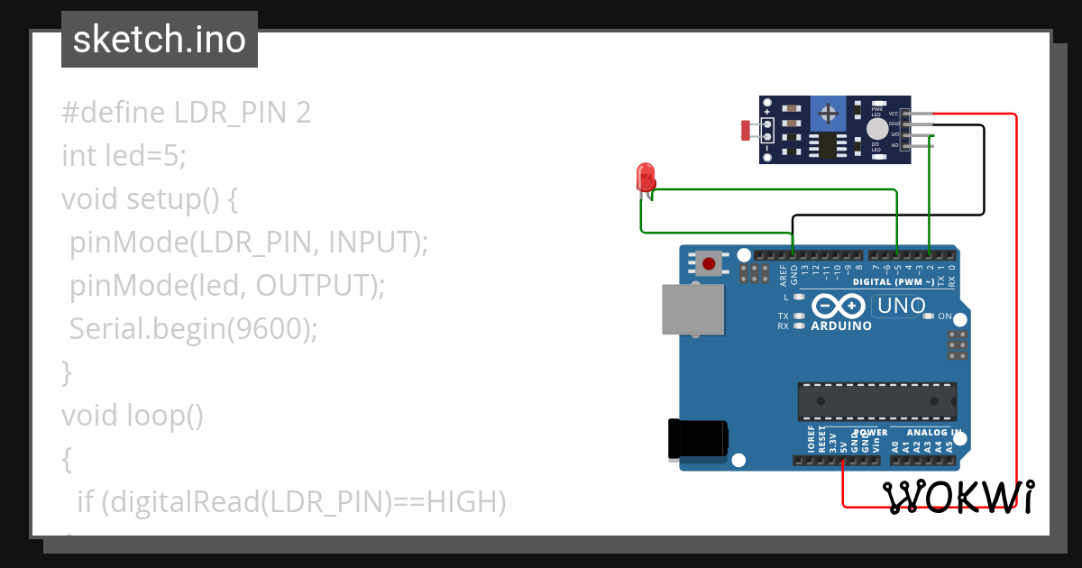 ldr - Wokwi ESP32, STM32, Arduino Simulator