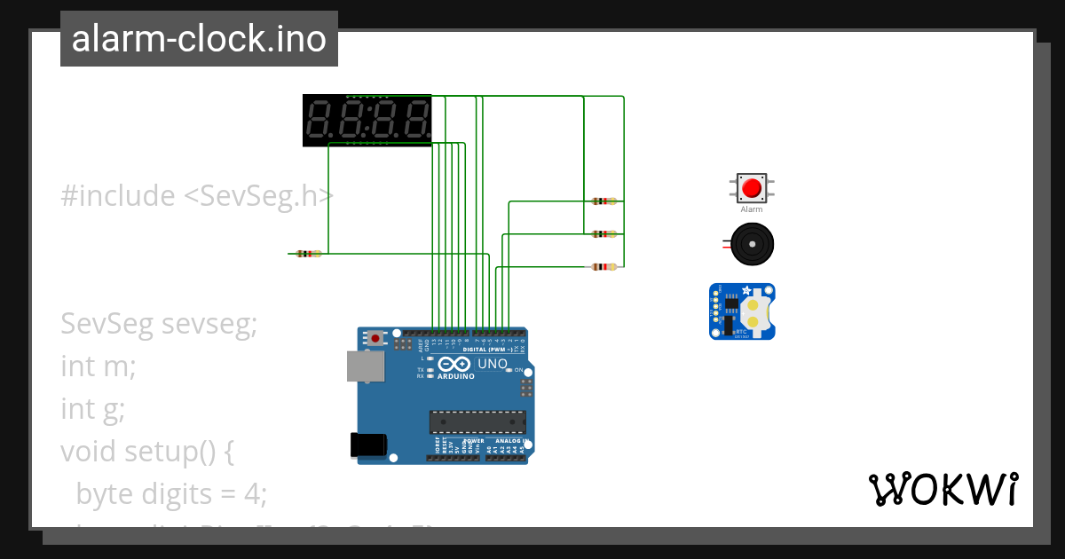 alarm-clock.ino Copy (3) - Wokwi ESP32, STM32, Arduino Simulator