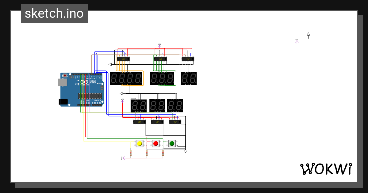 Prueba Desplazamiento 74hc595 Wokwi Esp32 Stm32 Arduino Simulator
