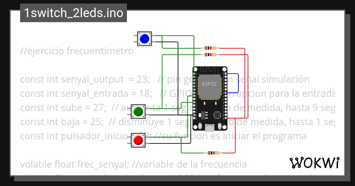 practica entregable2 - Wokwi ESP32, STM32, Arduino Simulator