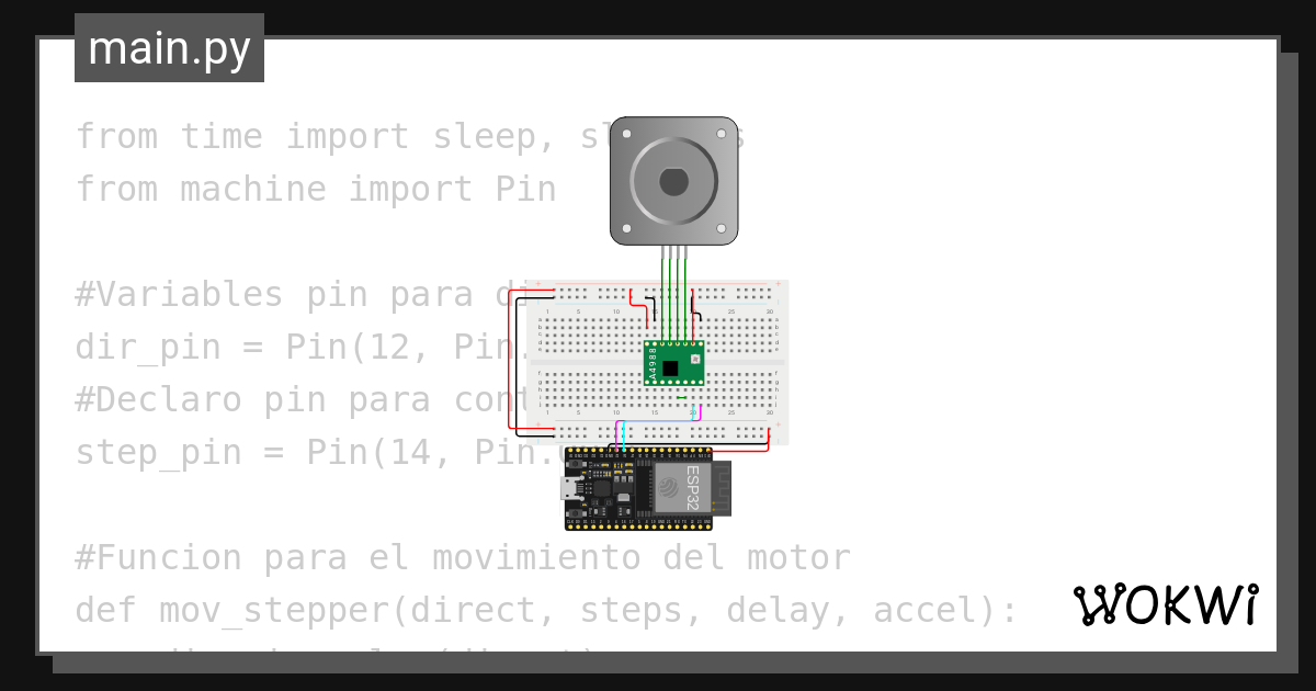 Stepper Motor Wokwi Esp32 Stm32 Arduino Simulator