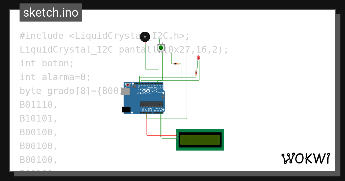 Alarma Wokwi Esp32 Stm32 Arduino Simulator