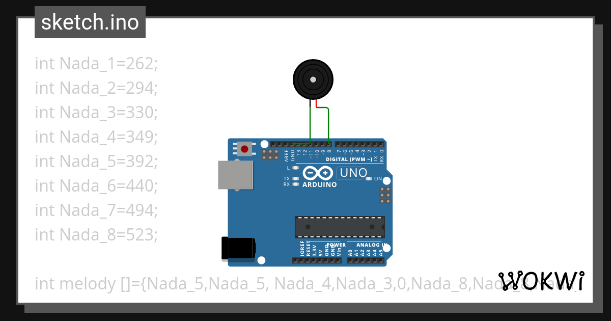 tone monic - Wokwi ESP32, STM32, Arduino Simulator
