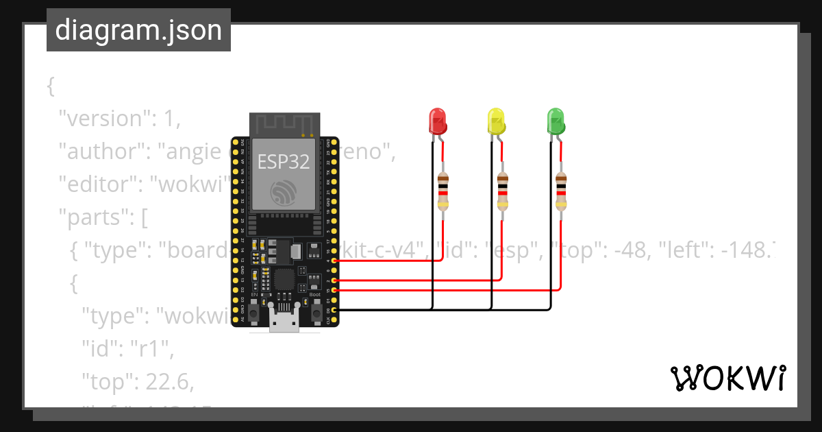 SEMAFORO - Wokwi ESP32, STM32, Arduino Simulator