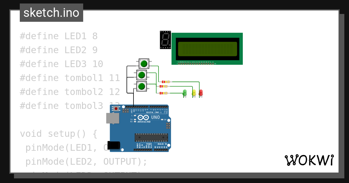 Program Gabungan Wokwi Esp32 Stm32 Arduino Simulator