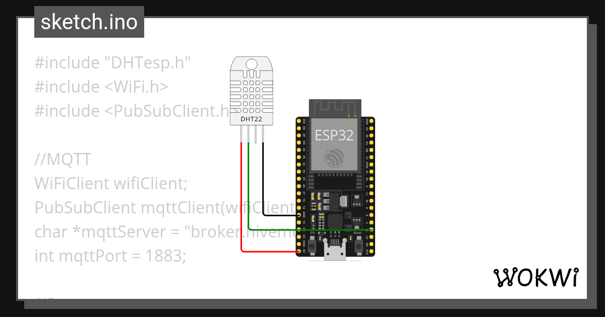 MQTT - Wokwi ESP32, STM32, Arduino Simulator