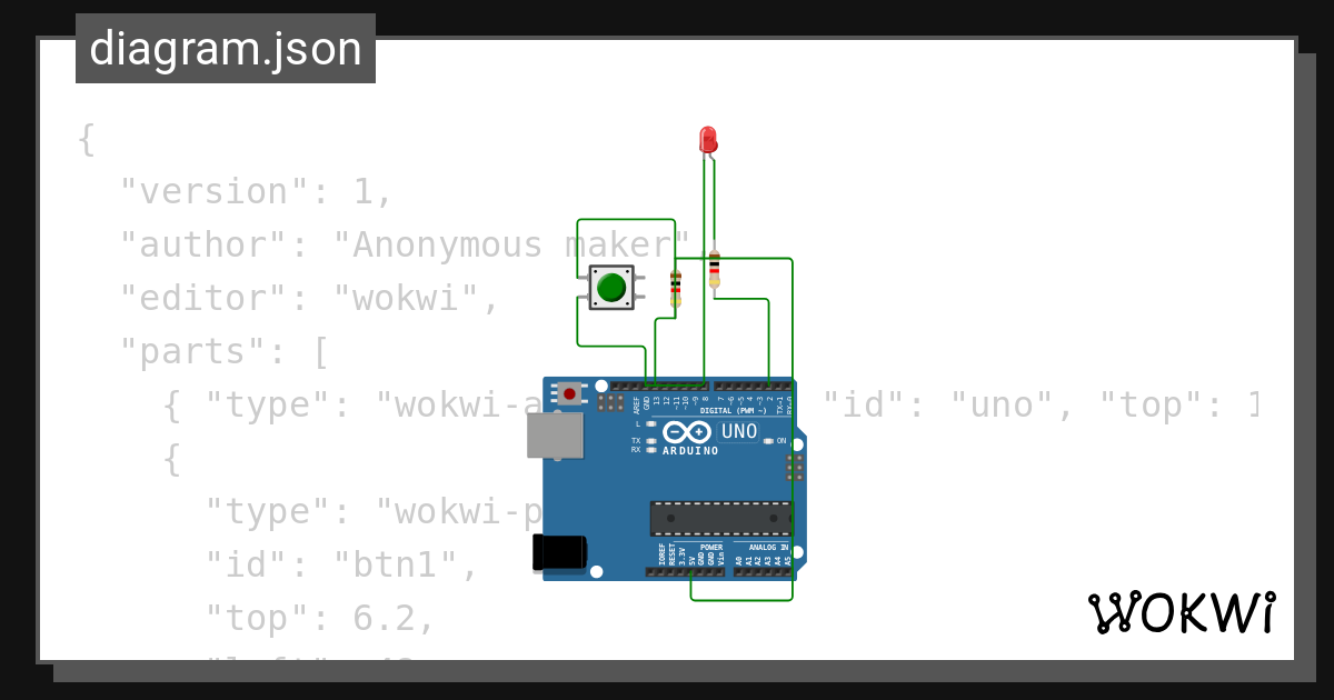 开关按键灯 Wokwi Esp32 Stm32 Arduino Simulator