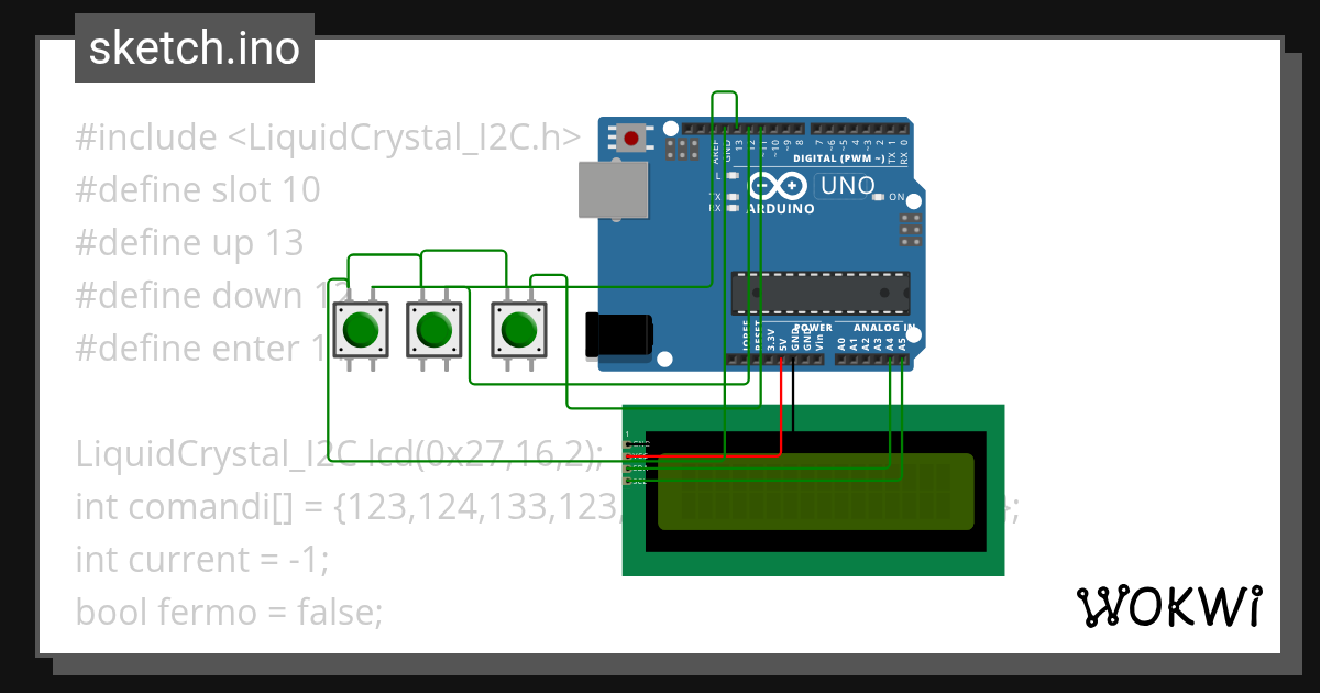 comando - Wokwi ESP32, STM32, Arduino Simulator