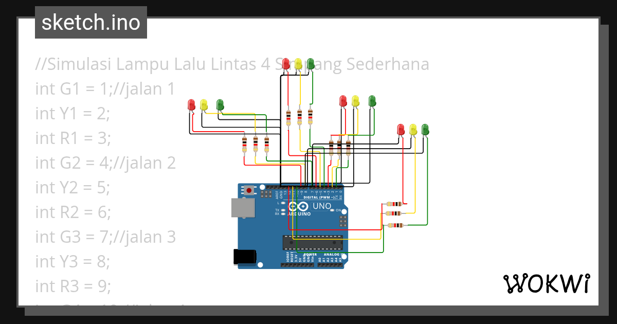UNO UTS 1 - Wokwi ESP32, STM32, Arduino Simulator