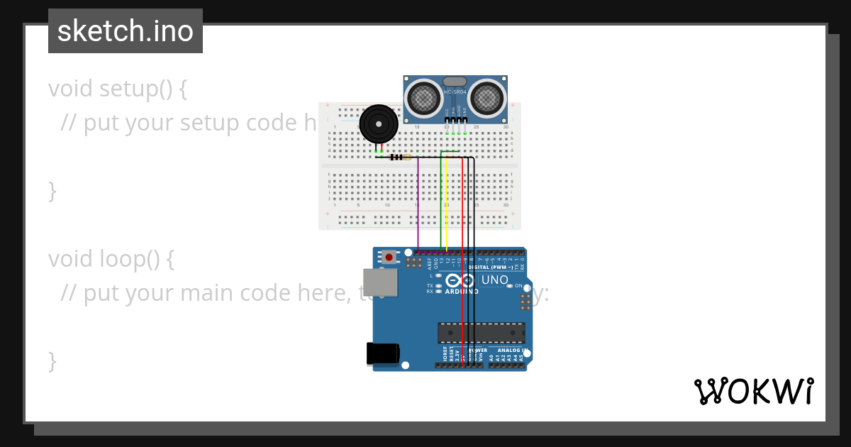 ultrasonic - Wokwi ESP32, STM32, Arduino Simulator
