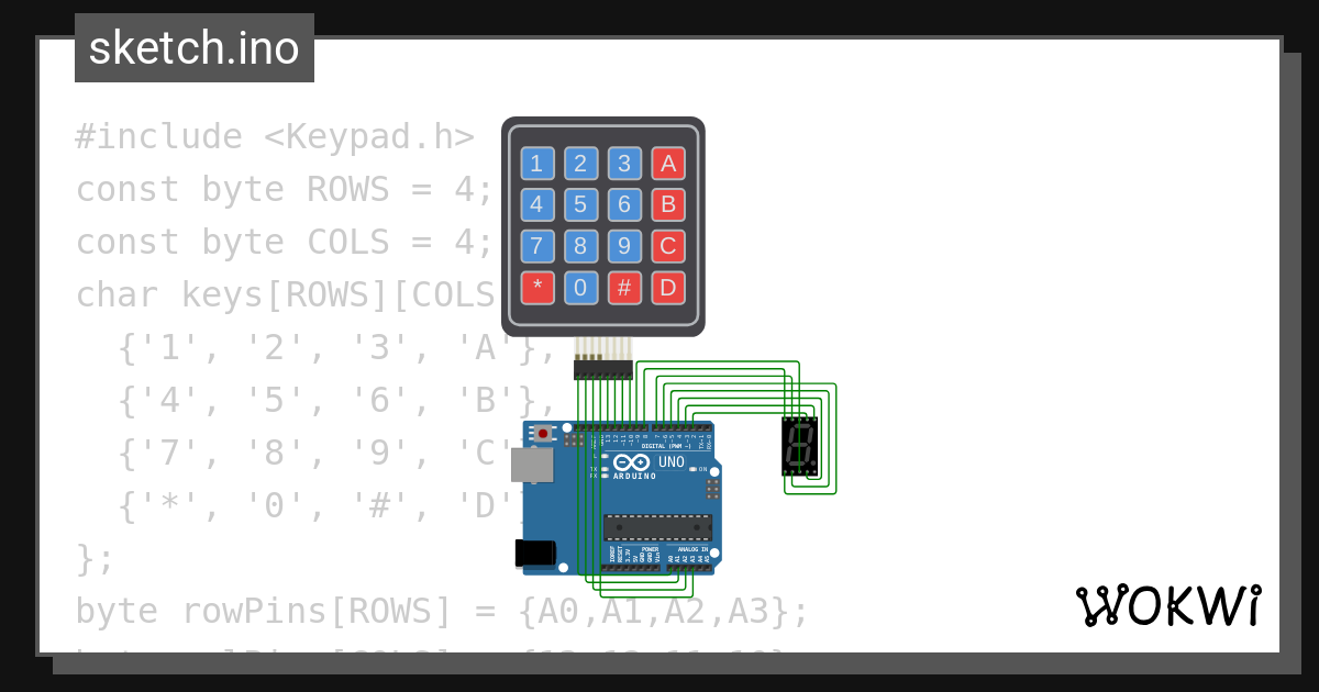 Copy Keypad With 7 Segment Wokwi Esp32 Stm32 Arduino Simulator 0213