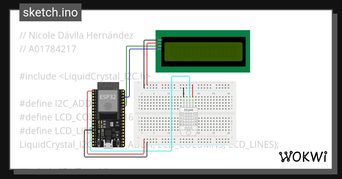 Práctica 5 - Parte 2 - A01784217 - Wokwi ESP32, STM32, Arduino Simulator