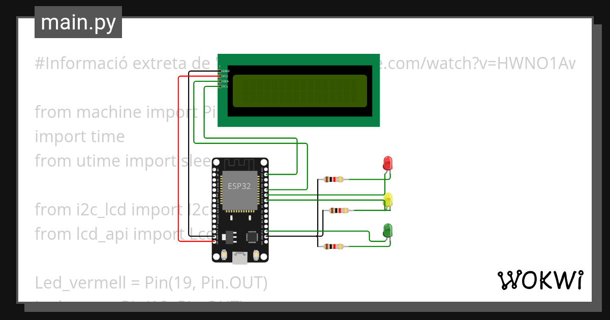 Pràctica 2 - Wokwi ESP32, STM32, Arduino Simulator