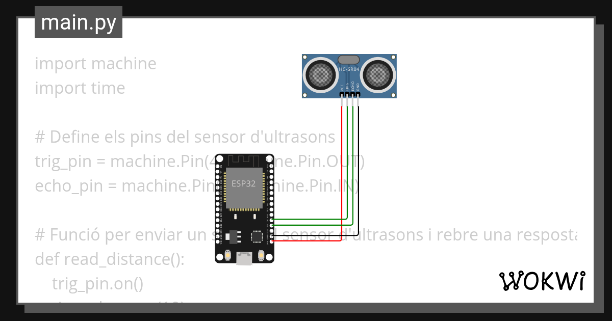 Pràctica1_SensorUltrasons - Wokwi ESP32, STM32, Arduino Simulator